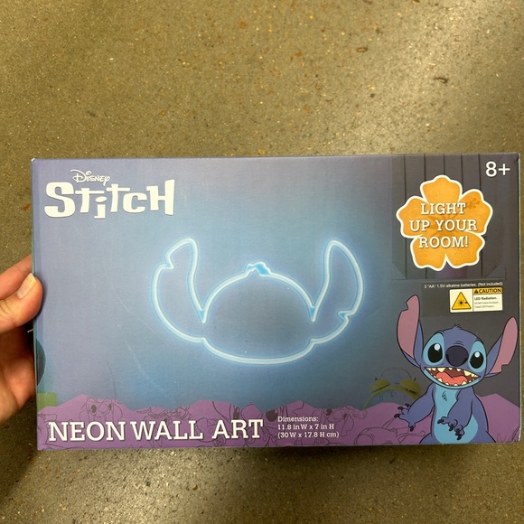 Disney | Wall Decor | Nwt Stitch Neon Wall Art | Poshmark